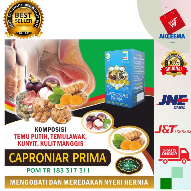 Jual (HERNIA)CAPRONIAR PRIMA/OBAT KAPSUL HERBAL HERNIA ORIGINAL 100% ...