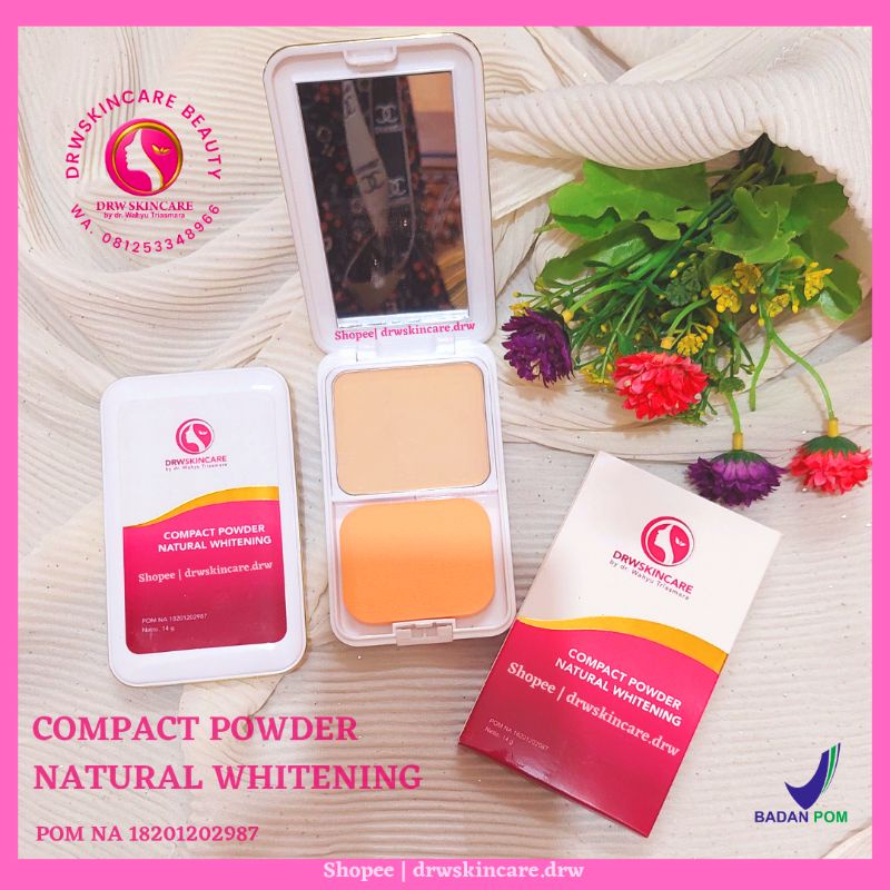 Jual COMPACT POWDER NATURAL WHITENING DRWSKINCARE BEDAK PADAT ORIGINAL ...