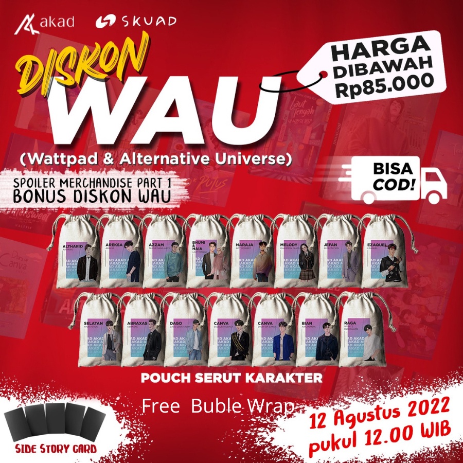 Jual AK NOVEL PROGRAM PROMO WAU ( Wattpaad & Alternative Universe ...