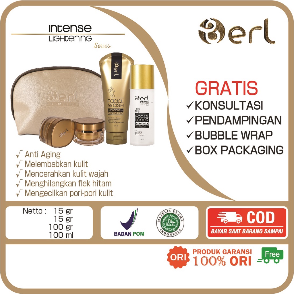 Jual Berl Intense Lightening Series Luxury Pouch 230ml Skincare ...