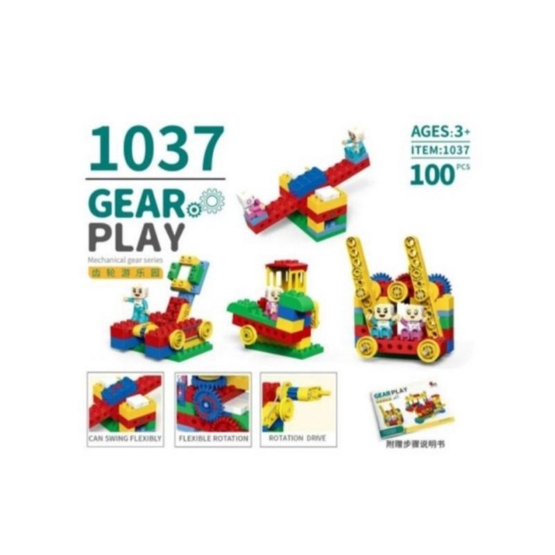 Jual Dawter Bricks Gear Play 100pcs Blocks Lego Duplo Mainan Edukasi Balok | Shopee Indonesia