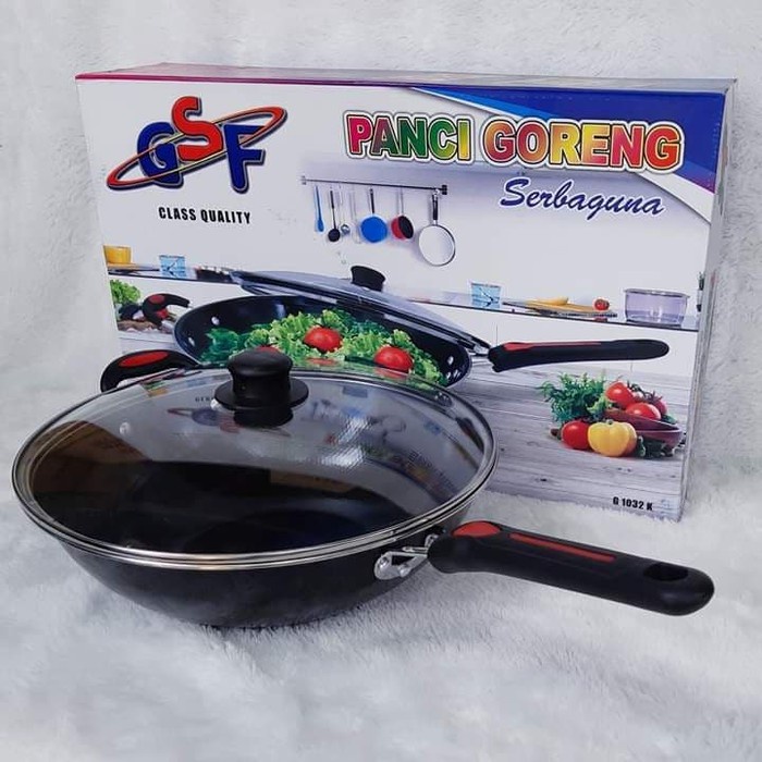 Jual (COD) Panci Wajan Goreng Penggorengan Serbaguna Non Stick Anti ...