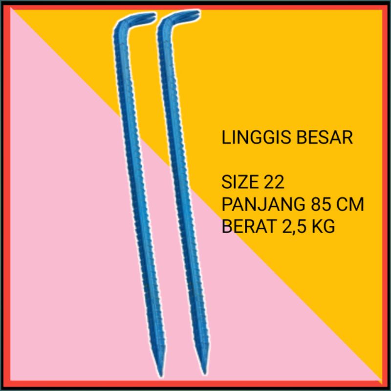 Jual LINGGIS BESAR PANJANG LINGGIS ULIR ALAT PERTUKANGAN PERKAKAS ...
