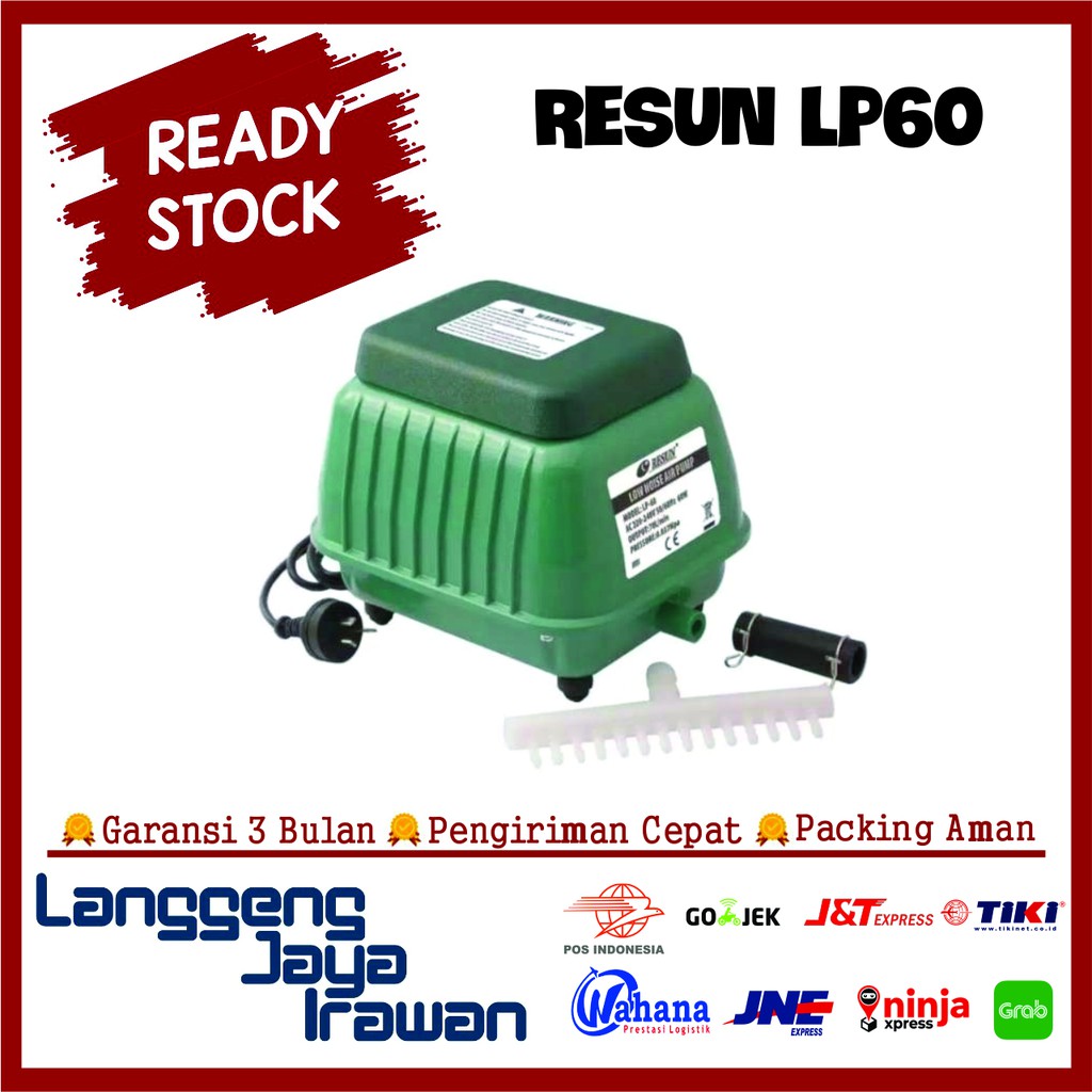 Jual RESUN LP60 LOW NOISE AIR PUMP POMPA UDARA AERATOR AQUARIUM Kolam ...