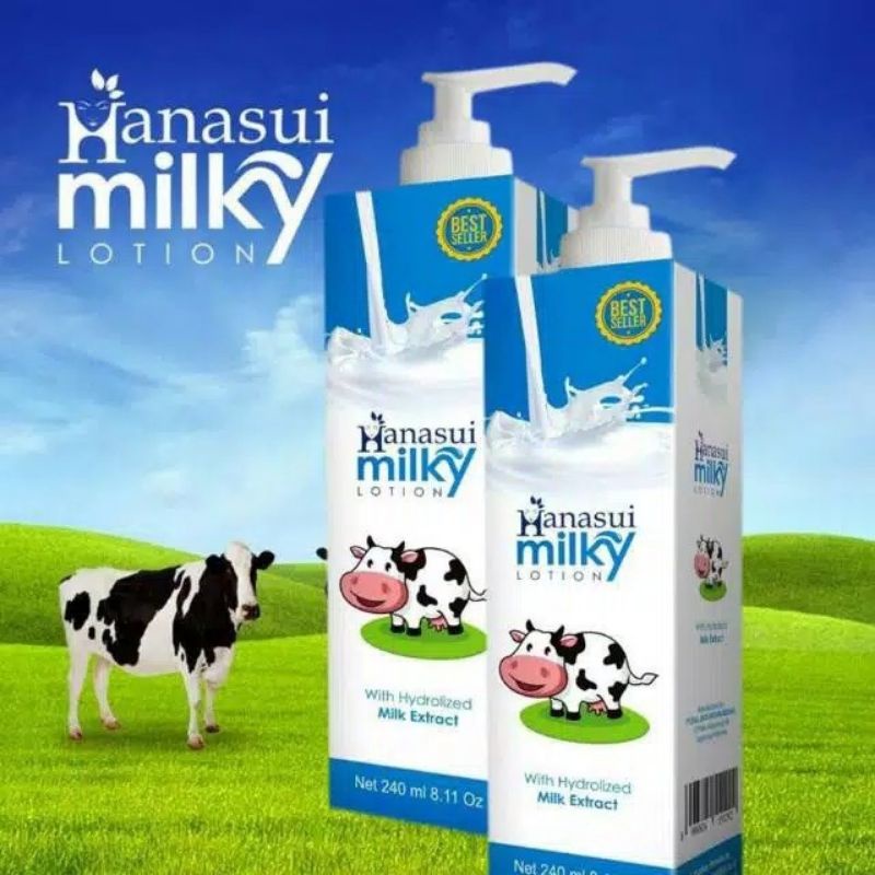 Jual Hanasui Milk Milky Hand Body Lotion 240ml | Shopee Indonesia