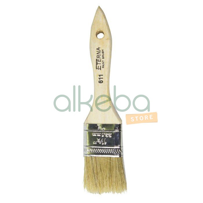 Jual Kuas Eterna 1-1/2 Inch kuas cat tembok besi kayu 611 ukuran 1,5 ...