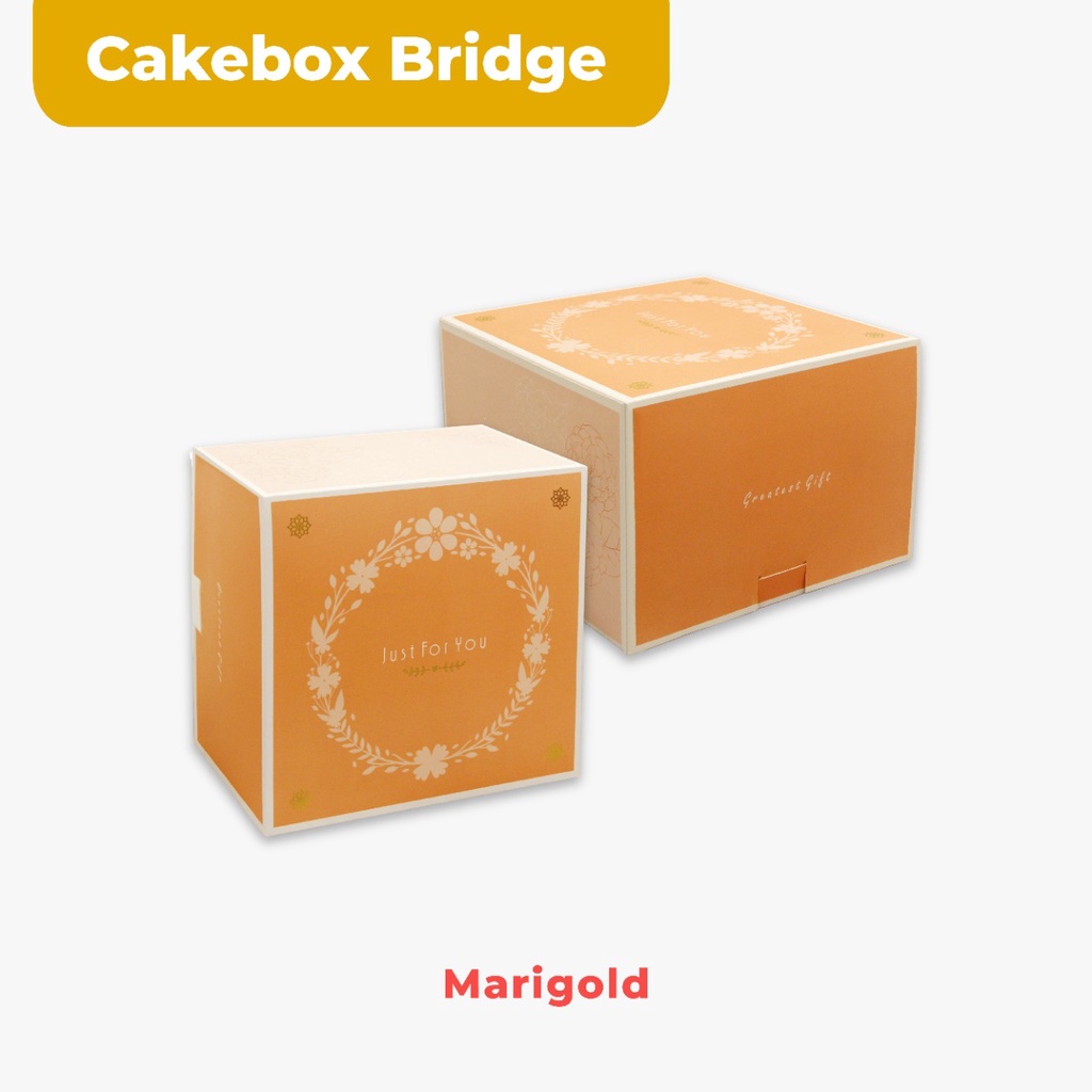 Jual Cake Box/Packaging kue/kotak Kue/kemasan kue Bridge uk 20 cm ...