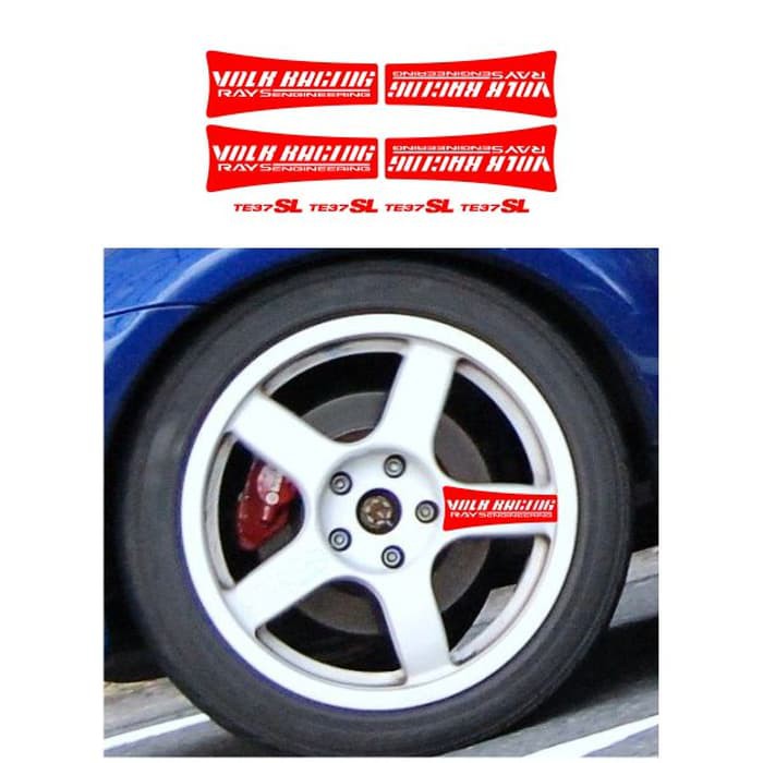 Jual Sticker Velg Mobil Volk Racing TE37SL | Shopee Indonesia