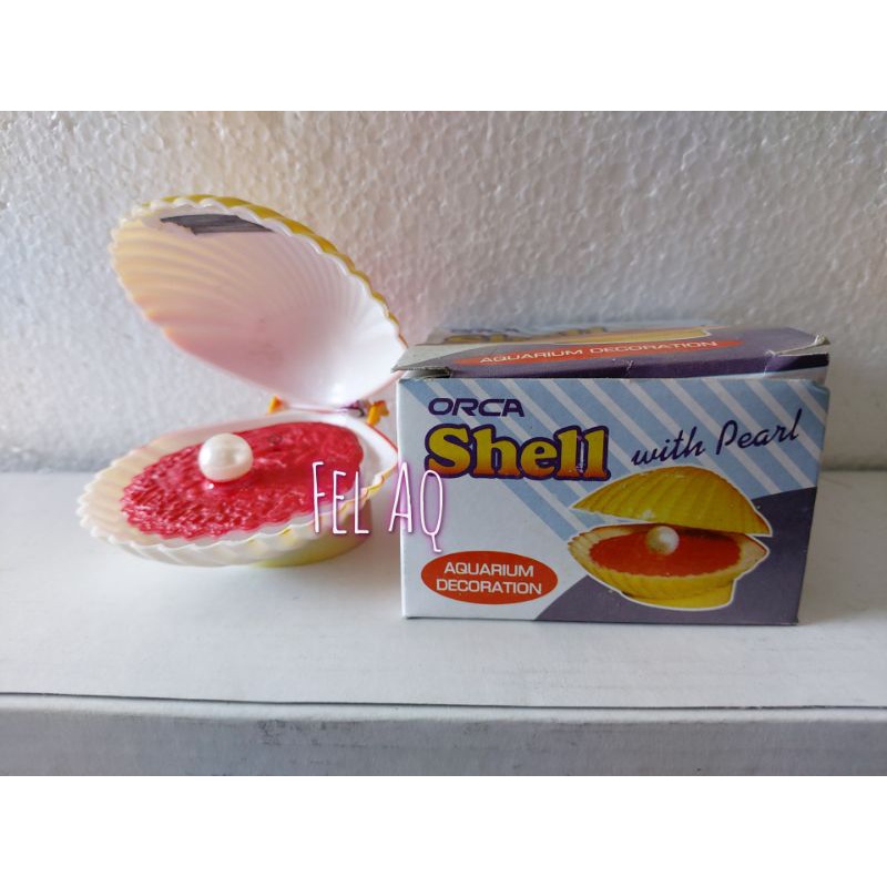 Jual Orca Shell With Pearl Hiasan Aquarium Bentuk Kerang Mutiara ...