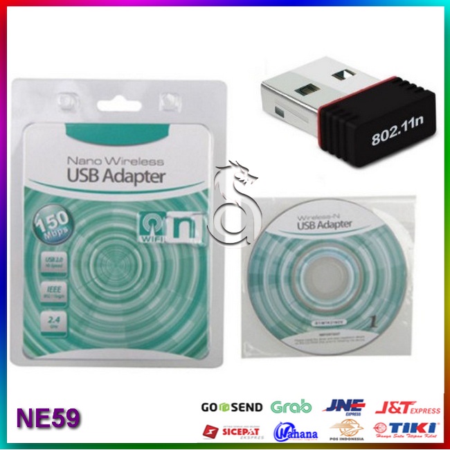 Jual Wireless Lan Wifi Usb Adapter 150Mbps Dongle Nano | Shopee Indonesia
