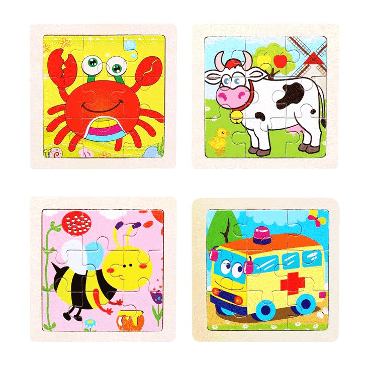 Jual MAINAN JIGSAW PUZZLE MINI 9 POTONG EDUKASI ANAK BAHAN KAYU RINGAN ...