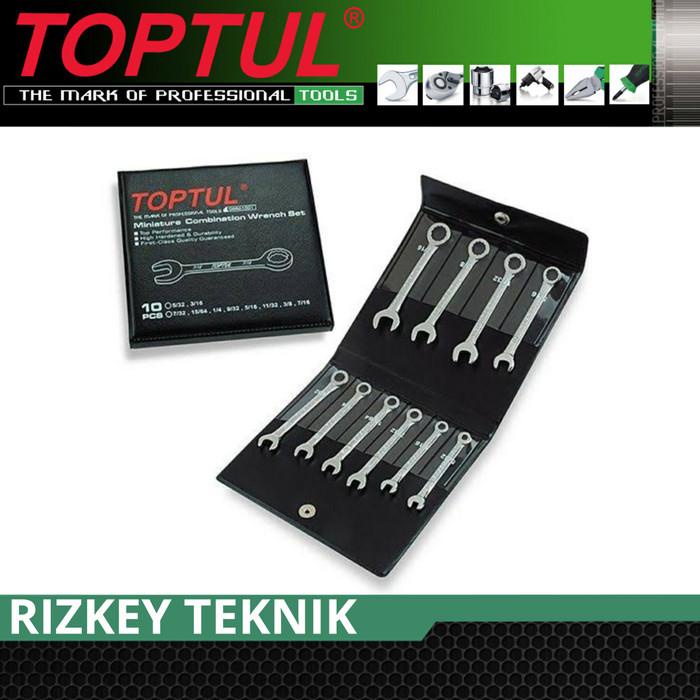 Jual Kunci | Toptul Gbba 1001 Ring Pas Mini Ukuran Inci Set (10Pcs ...