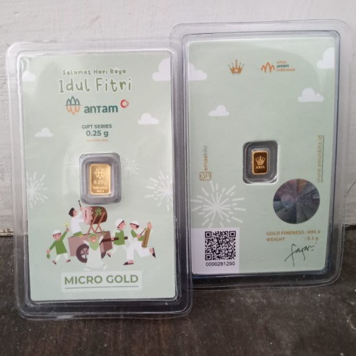 Jual Micro Gold Emas Kita 0,25 Gram 0.25 Gr Resmi Antam x Hartadinata ...