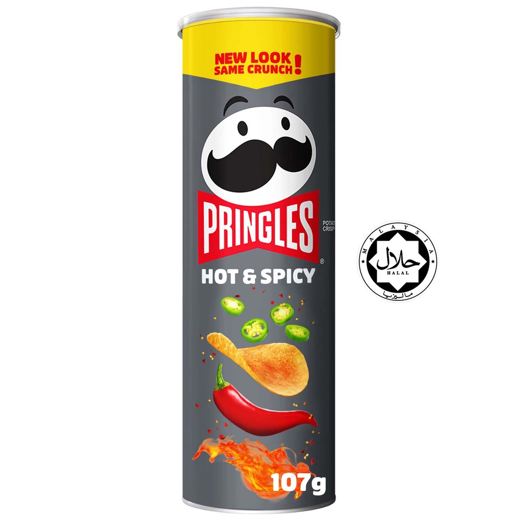 Jual Pringles Hot & Spicy 2 x 107 gr & Coca-Cola Sleek Can 330 mL ...