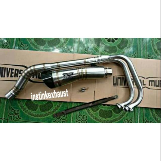 Jual fullsystem Knalpot Racing kawasaki Ninja 250 fi r25 CBR 250 R9 H2 ...