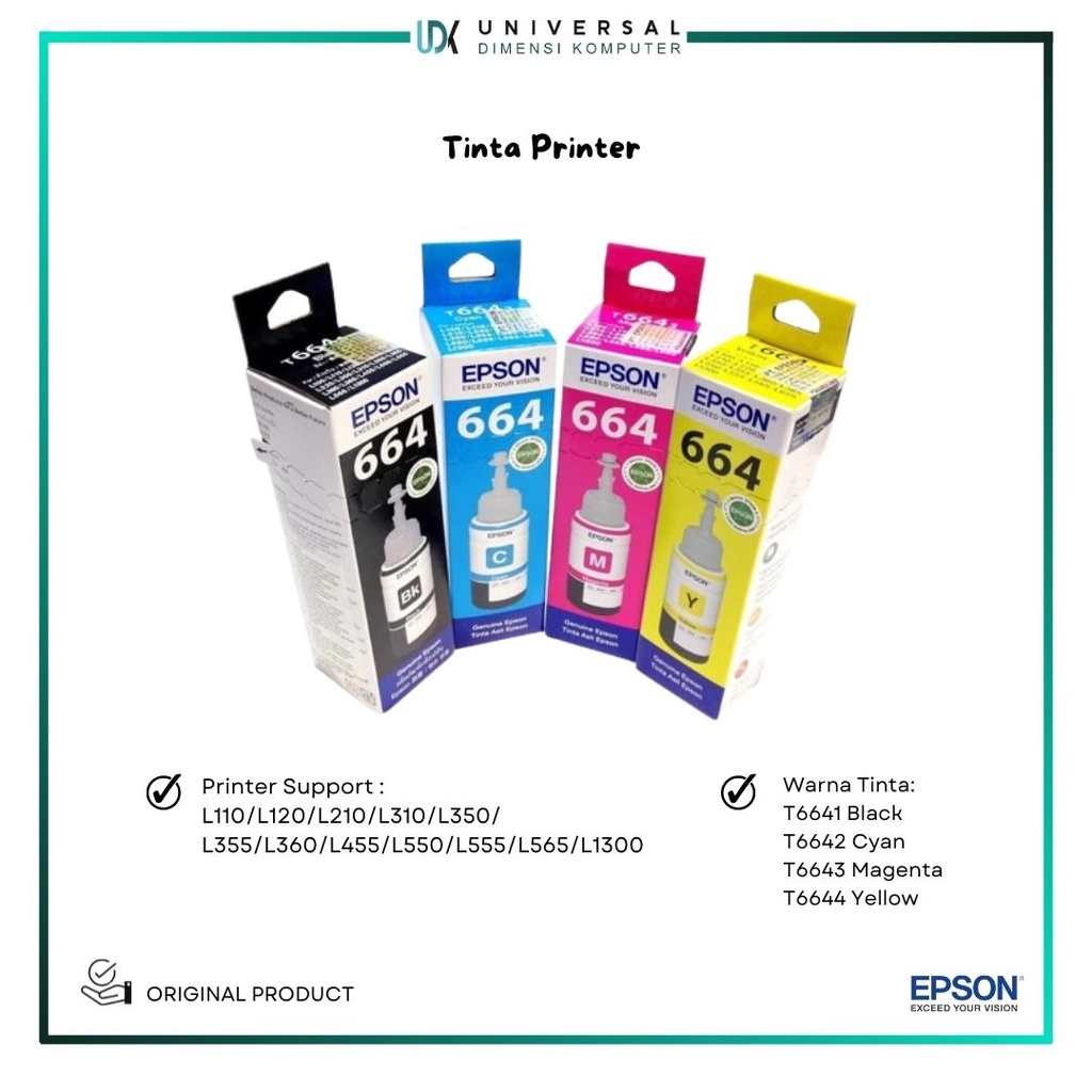 Jual Tinta Epson Original 664 - Satuan | Shopee Indonesia