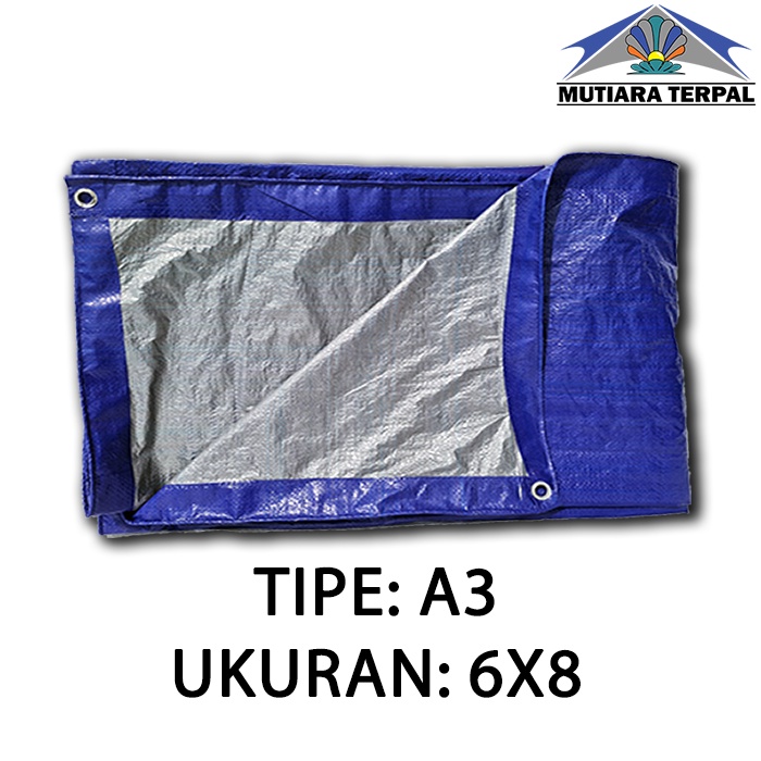 Jual Terpal Plastik A3 Biru Silver Ukuran 6x8 | Shopee Indonesia