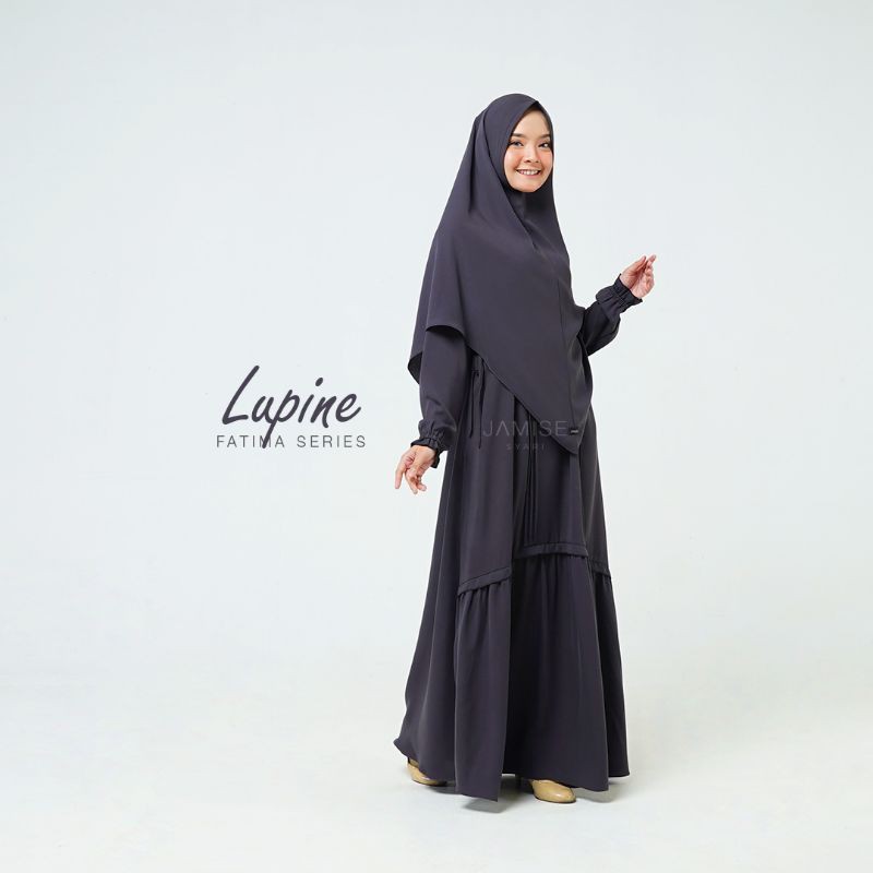Jual Set Gamis+Khimar Syari | Fatima Series - Lupine | Faezia Official ...