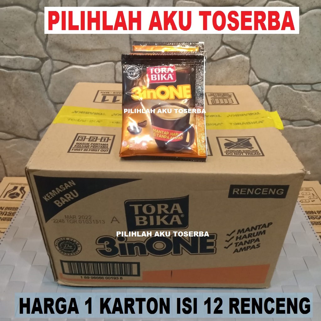 Jual Torabika Kopi 3 in 1 renceng 20gr (HARGA 1 DUS ISI 12 RENCENG) | Shopee Indonesia