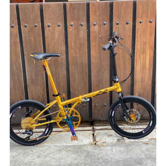Jual Sepeda lipat litepro lite pro gold limited edition | Shopee Indonesia