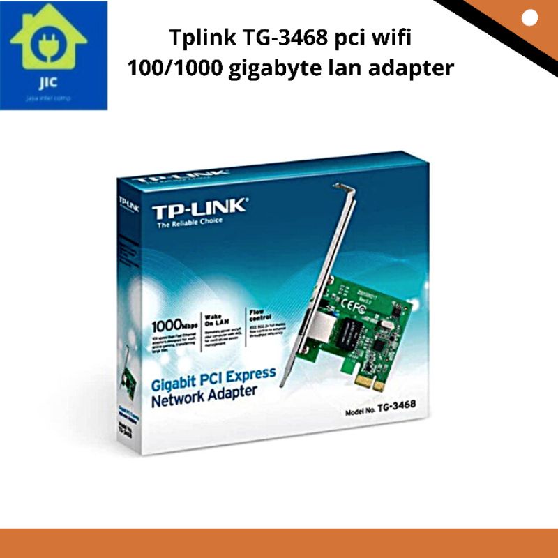 Jual Tplink TG-3468 pci wifi 100/1000 gigabyte lan adapter | Shopee ...