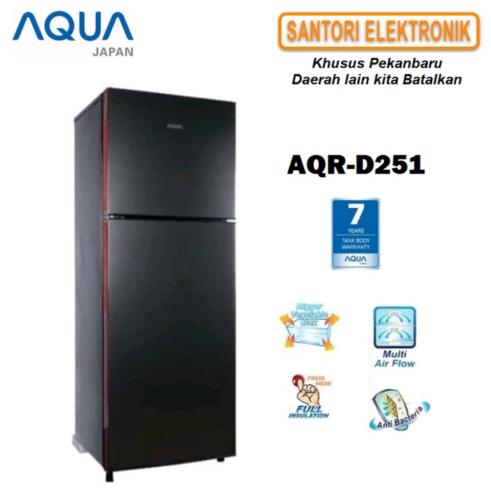 Jual KULKAS 2 PINTU AQUA AQR-D251 PEKANBARU | Shopee Indonesia