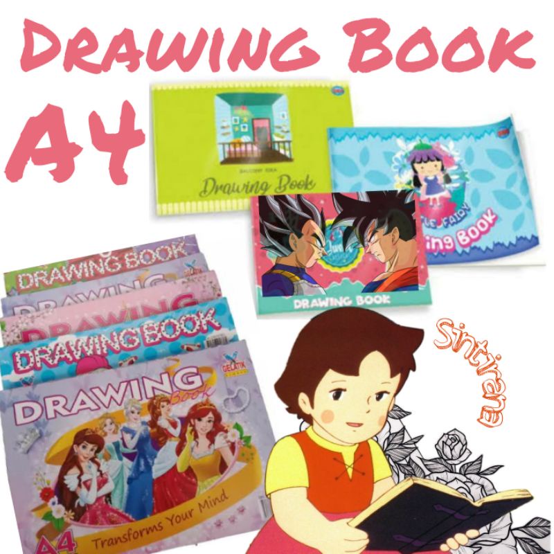 Jual Buku Gambar A4 Drawing Book | Shopee Indonesia