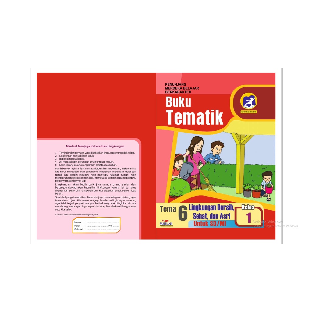 Jual Buku Tematik Kelas 1 Smt 2 Shopee Indonesia