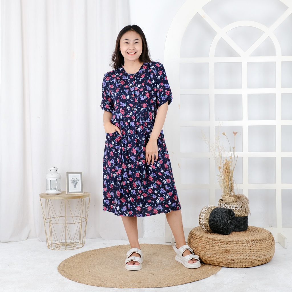 Jual Home Dress Busui Friendly Bahan Rayon Premium by HAMNIDA - KIREI ...