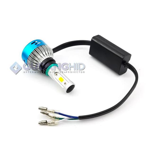 Jual Lampu Led Motor 3 Sisi Ac Dc H6 40W 4000 Lumen Rtd 6 Sisi Kalah ...