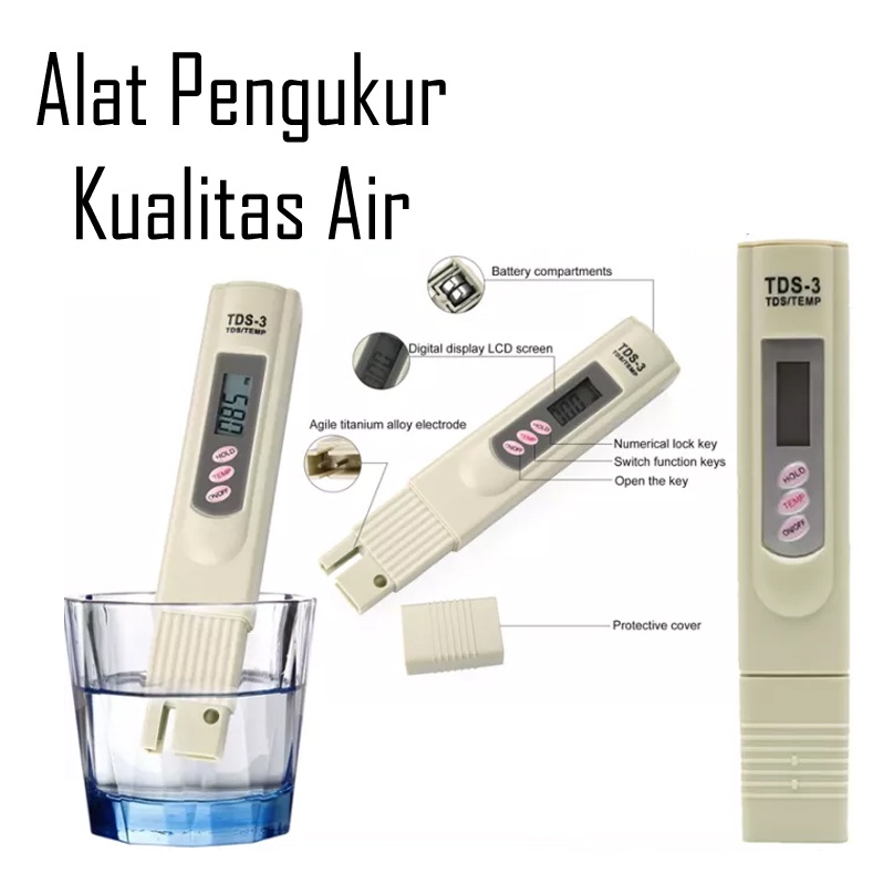 Jual Beauty Jaya - Alat Ukur TDS Air Kualitas Pena Pengujian Kemurnian Filter PH Meter Temp PPM ...