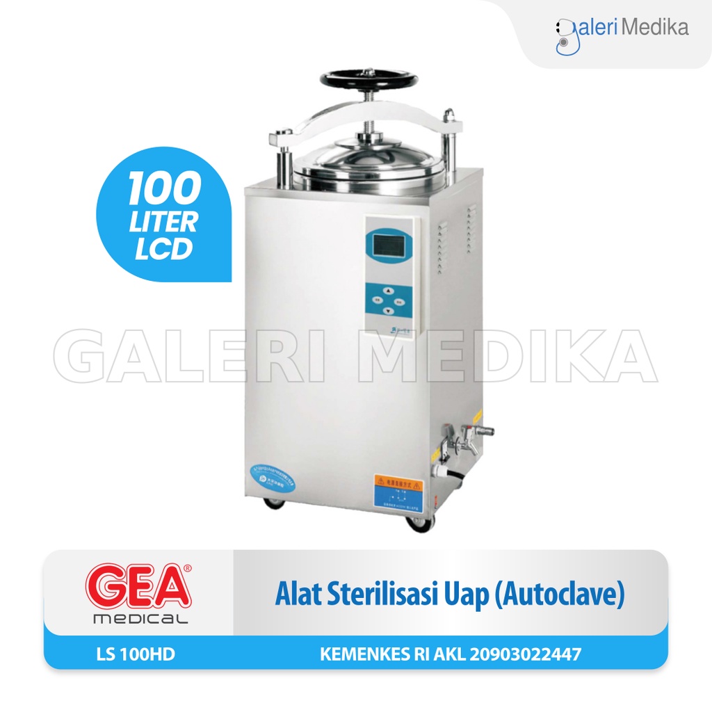 Jual Autoclave 100 Liter GEA LS-100HD LCD Display Dengan Timer | Shopee ...