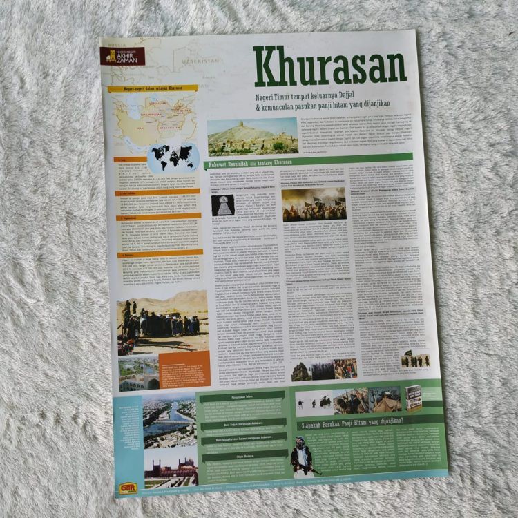 Jual Poster Khurasan Negeri Timur Tempat Keluarnya Dajjal | Shopee ...