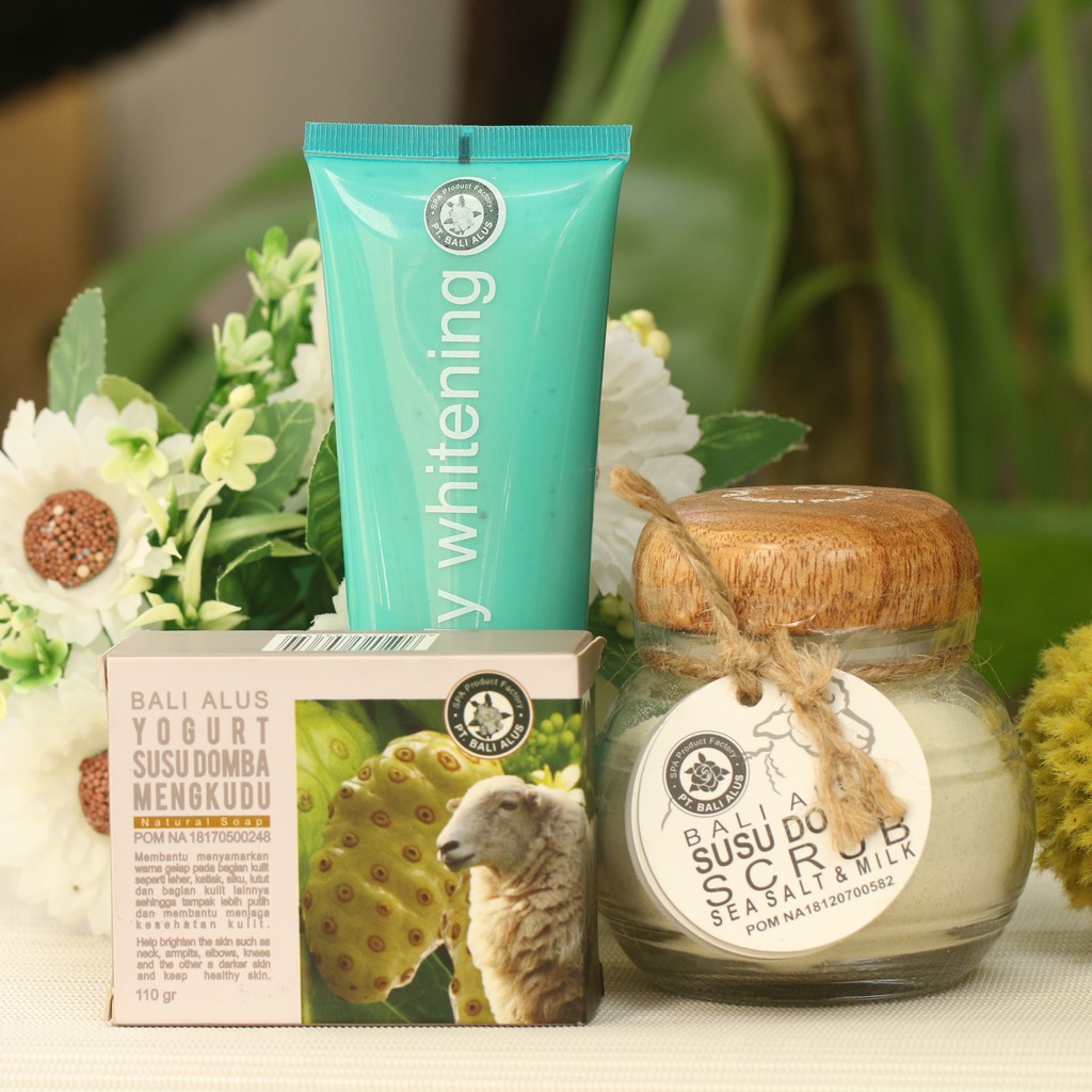 Jual Paket Body Whitening + Scrub Domba + Sabun Domba | Shopee Indonesia