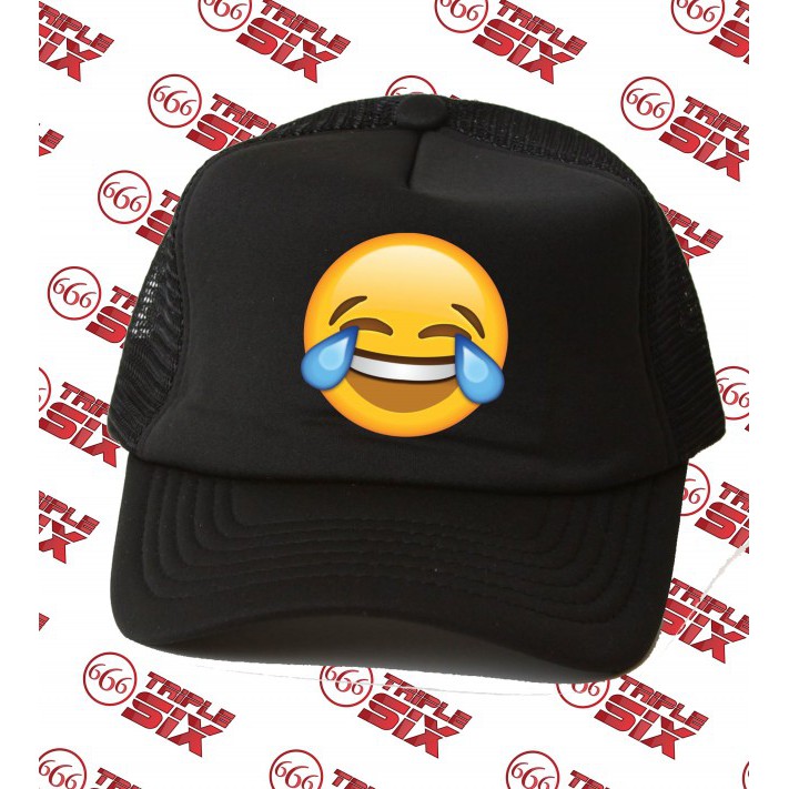 Jual Topi Trucker Emoji Laughing LOL | Shopee Indonesia