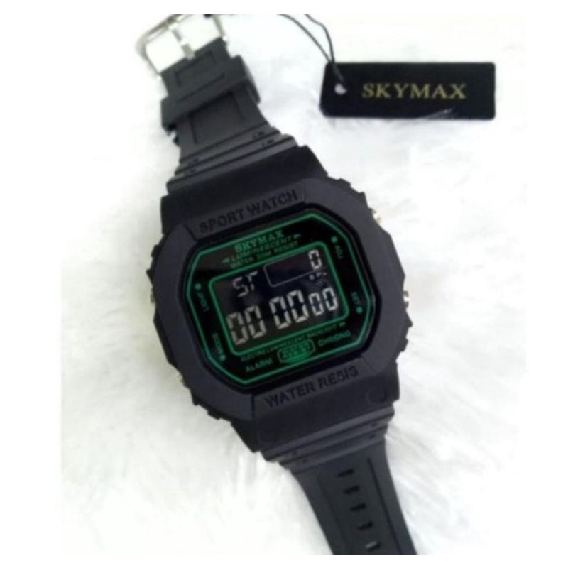 Jual Jam Tangan Skymax Waterproof Kotak Model Terbaru 2028 Jam Tangan ...