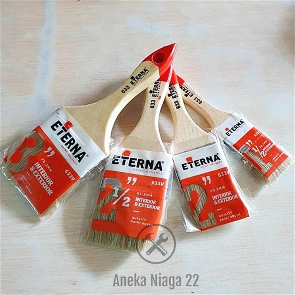 Jual AN-Kuas Cat Tembok Premium ETERNA 633 2 inci original asli 2" inch ...