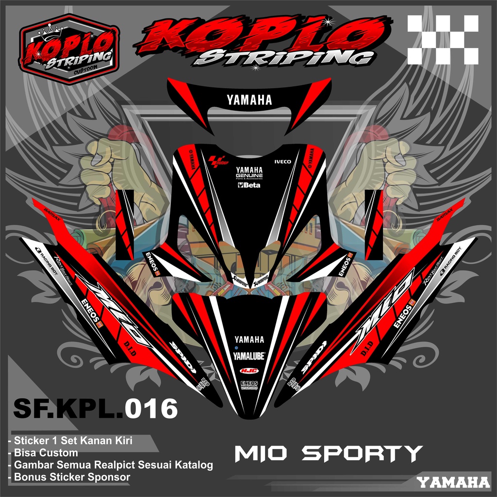 Jual Stiker Decal Full Body Motor Yamaha Mio Sporty - Sticker Decal ...