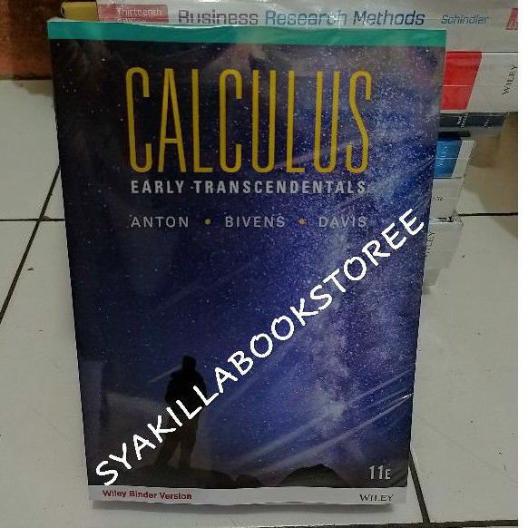 Jual Buku CALCULUS Early Transcendentals 11th Edition by ANTON 11e ...