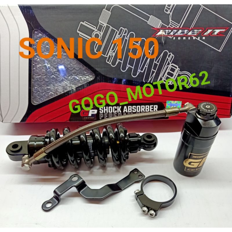 Jual Shock Sok Monoshock Ride it GP Sonic 150 Supra GTR Tabung Pisah GOLD SERIES Double Rebound ...