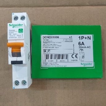 Jual RCBO slim 1p+N 6A 10A 16A 20A New domae Schneider | Shopee Indonesia