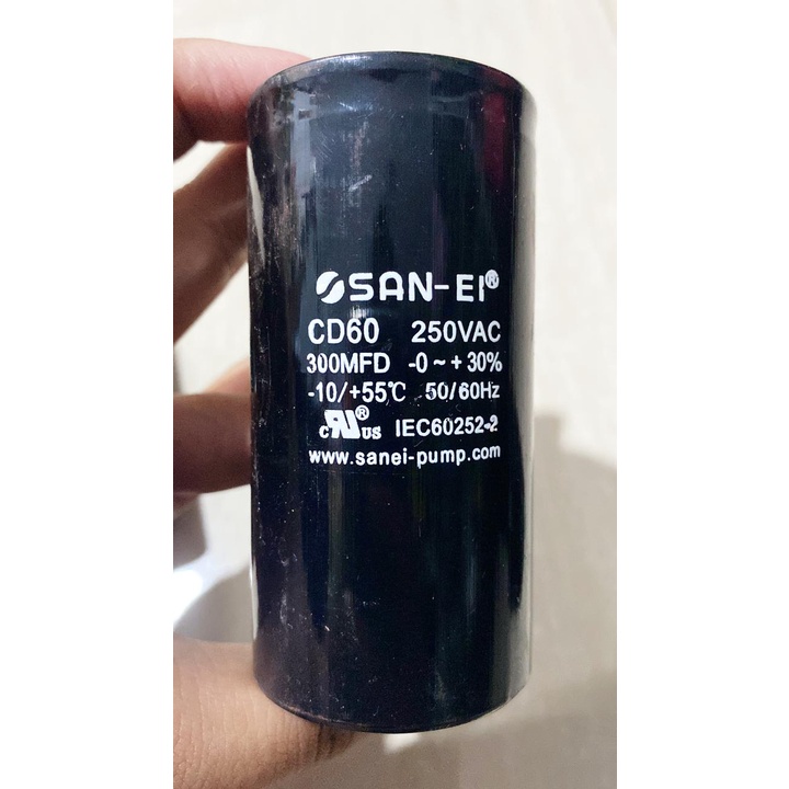 Jual Kapasitor capasitor bulat san ei STARTING Bulat 300 Uf MFD 250 ...