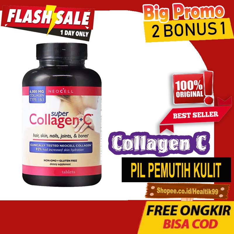 Jual ORIGINAL NEOCELL SUPER COLLAGEN + C 100% ASLI ORIGINAL TYPE 1 3 ...