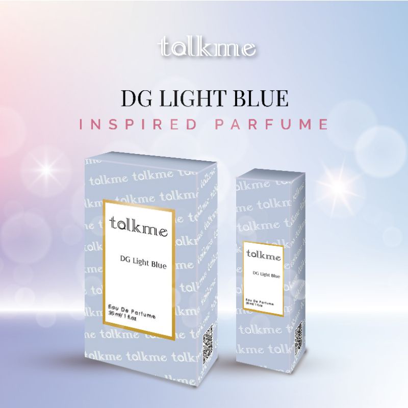 Jual PARFUM TALKME DG LIGHT BLUE EDP 30ML BPOM | Shopee Indonesia