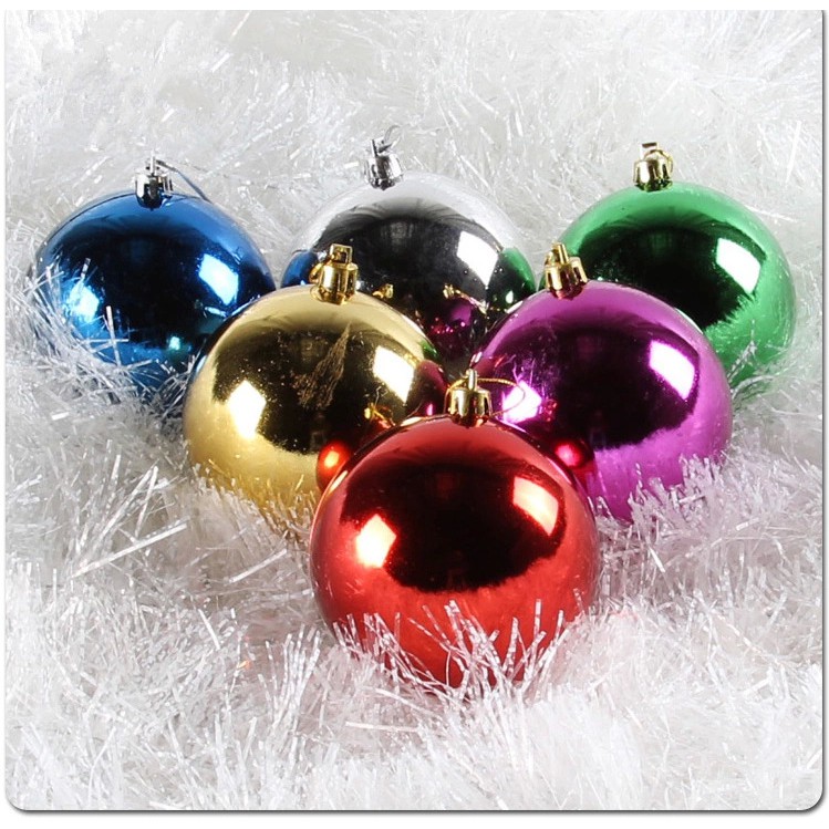 Jual Bola natal 6Cm 6 buah 1 paket Hiasan Pohon natal Dekorasi natal ...