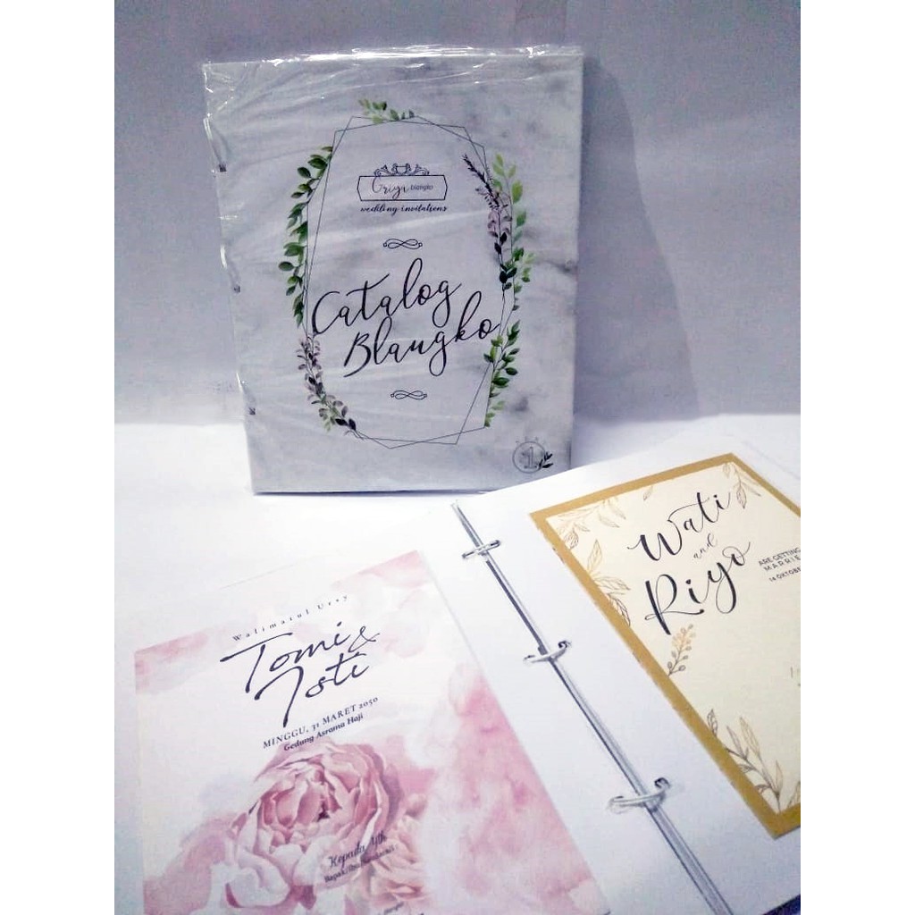 Jual Album undangan pernikahan griya blanko seri 1 nikah wedding simple ...