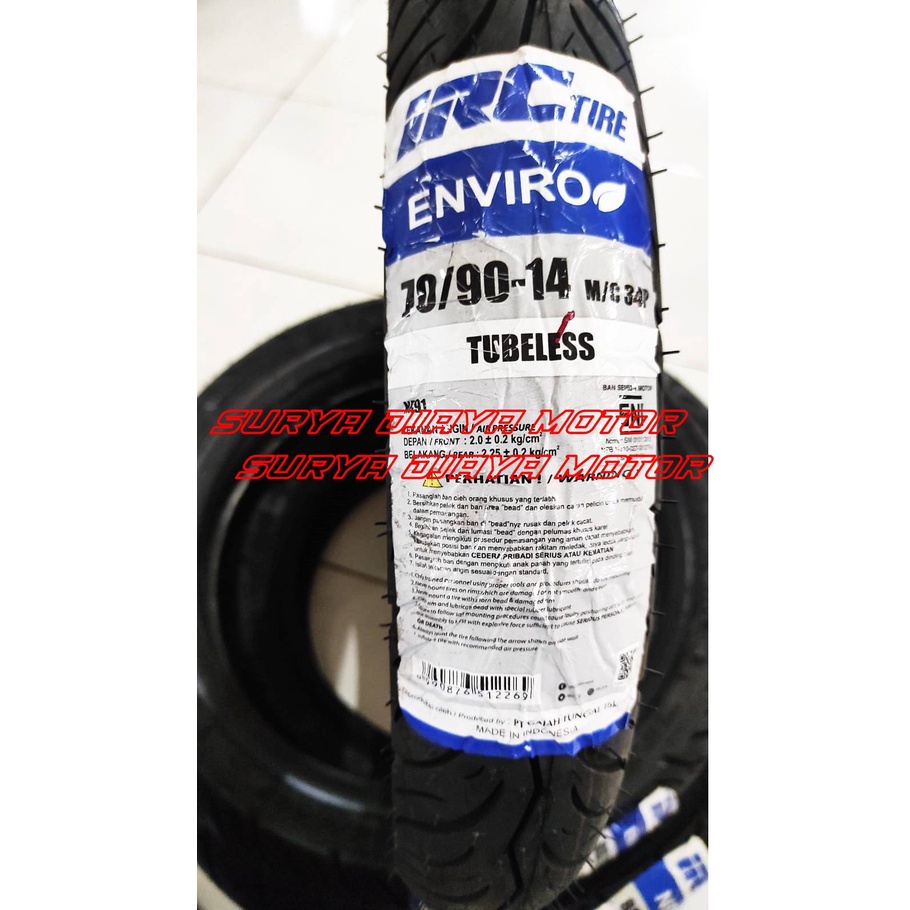 Jual Ban Motor Ban luar IRC TL ENVIRO 70/90 Ring 14 Tubeless | Shopee ...