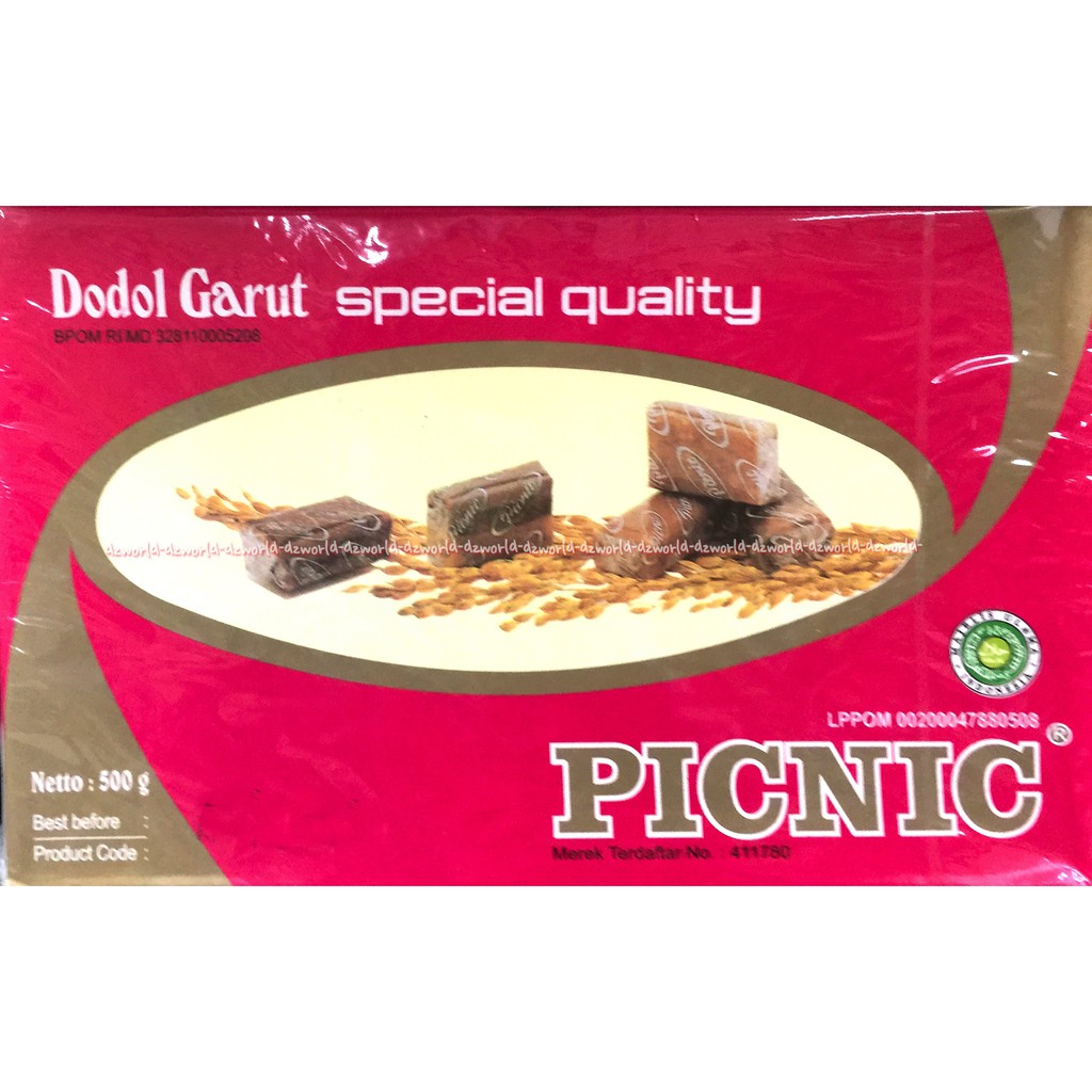 Jual Picnic Dodol Garut 500gr Aneka Rasa Susu Coklat Wijen Snack Camilan Khas Indonesia Oleh ...