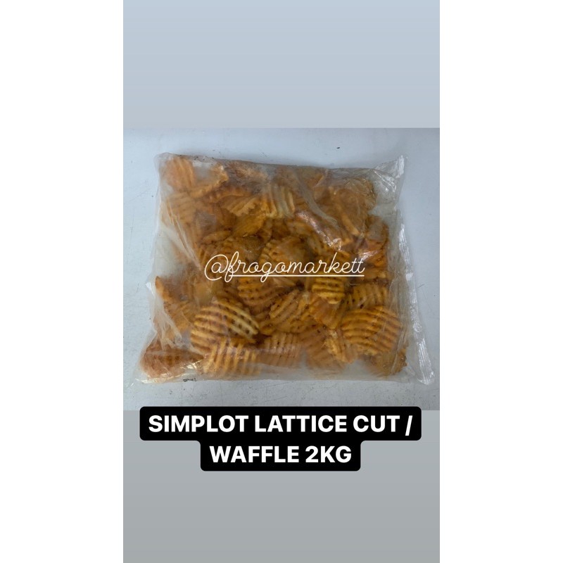 Jual Simplot Lattice Cut Kentang Waffle 2kg | Shopee Indonesia