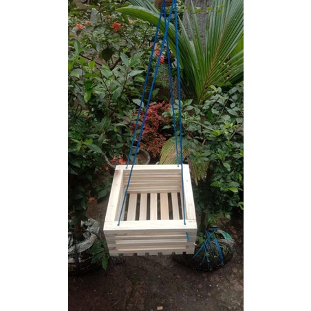 Jual pot kayu gantung bunga anggrek | Shopee Indonesia